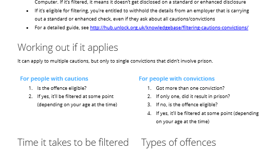 We've produced a simple guide to the filtering process - Unlock
